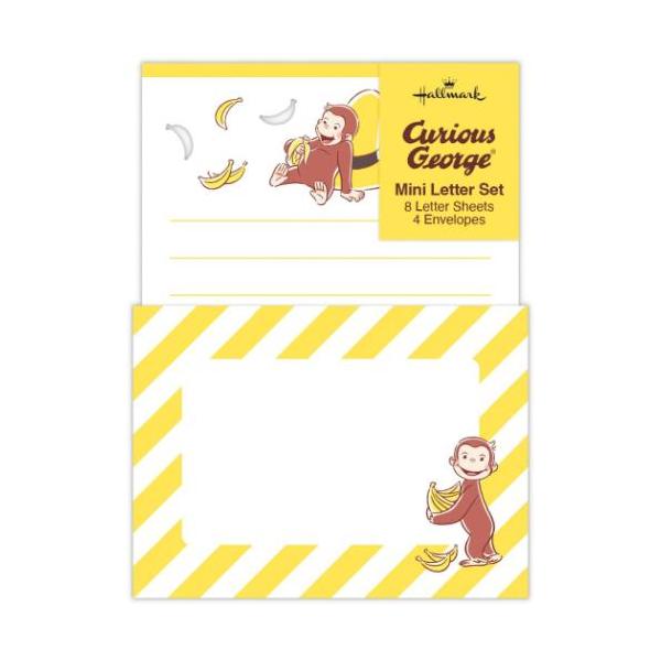 「レターセット」 おさるのジョージ ミニレターセット Curious George 手紙セット 絵本キャラクター ジョージと一緒にバナナパーティー！ 世界中で子どもたちやファミリー層から愛されている「おさるのジョージ」のミニレターセットが登...