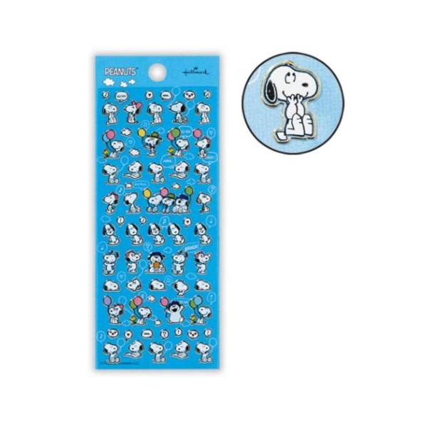 「シール：キャラクター」 スヌーピー シールシート フチドリシール きょうだい2 ピーナッツ 日本ホールマーク 風船ぷかぷか。スヌーピーときょうだいたち 手紙や手帳のデコレーションにぴったり！ ゴールドの縁取りが華やかなシールです。小さな粒...