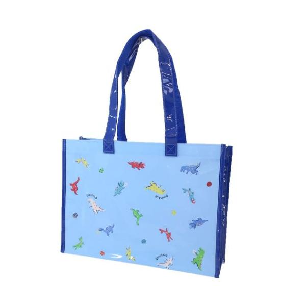 「プールバッグ」 プールバッグ トートビーチバッグ ブルーダイナソー 恐竜 ニシオ 海やプールはもちろん、キャンプ等の時にも大活躍のビーチバッグ トレンド感満載のプールバッグシリーズこちらは夏の定番アイテム[トート型ビーチバッグ]水着やタオ...