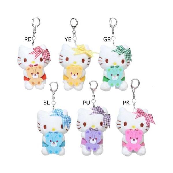 「マスコット」 ハローキティ グッズ マスコット サンリオ キャラクター 推し色マスコット 推しの色や好きな人の色のマスコットを付けてアピールしちゃおう 大人気サンリオキャラクターグッズにまたまた可愛いnewアイテム登場こちらはふわふわで触...