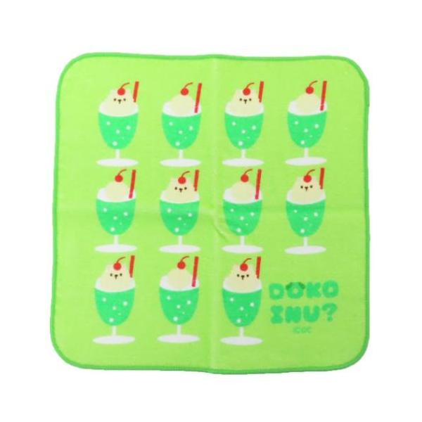 「ハンドタオル」 ミニタオル DOKO INU? ハンカチタオル ドコイヌ クリームソーダ オクタニ 柔らかい手触りで使いやすいサイズ 毎日が楽しくなるキュートなZAKKAシリーズこちらは可愛らしい[ミニタオル]肌触り＆吸水性もバツグンのコ...