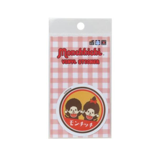 「ステッカー：キャラクター」 モンチッチ ビニールステッカー ダイカットシール キャラクター MONCHICHI RETRO PAIR 自転車やパソコンいろんなところに貼って楽しい耐水ステッカー 世界中の人気者[モンチッチ]グッズにまたまた...