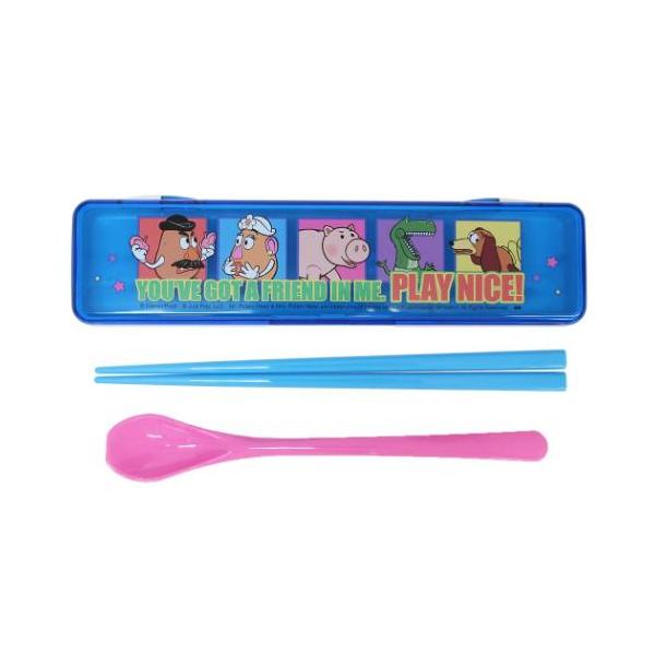 「箸 おはしセット」 トイストーリー グッズ コンビセット キャラクター 箸＆スプーンセット トイストーリーのかわいいランチ雑貨シリーズ 大人気ディズニーキャラクターグッズにまたまた可愛いnewアイテム登場こちらはお箸とスプーンがセットにな...