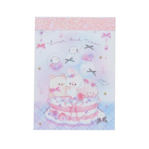 「メモ帳」 メモ帳 プチメモ スイートピンクタイム クーリア ガーリーなスイーツとアニマルがかわいい 新学期にぴったりな可愛らしいステーショナリーシリーズこちらは定番アイテム[プチメモ]中のメモの絵柄は2種類で70枚入ってるよ！かわいい文房...