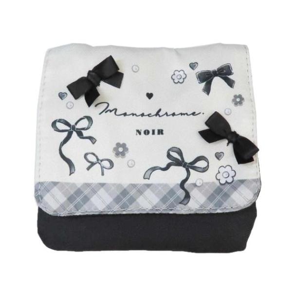 「クリップポケット」 クリップポケット マルチポッケ モノクロームノワール クーリア クリップではさむだけで簡単にポケットをプラス！ 毎日が楽しくなるキュートな雑貨が登場こちらはハンカチやティッシュ、マスクなどいろんなものが入れられる[マル...