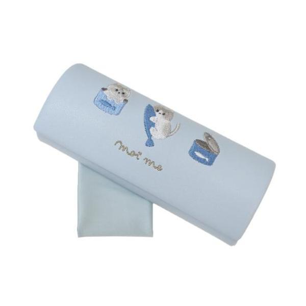 「メガネ サングラス」 眼鏡ケース モイミー メガネケース ねこ クーリア 小さな動物刺繍に癒される やさしい水彩タッチとアニマルが可愛い[moi me/モイミー]シリーズこちらは大人気アイテム[メガネケース]便利なメガネクロスも付属してい...