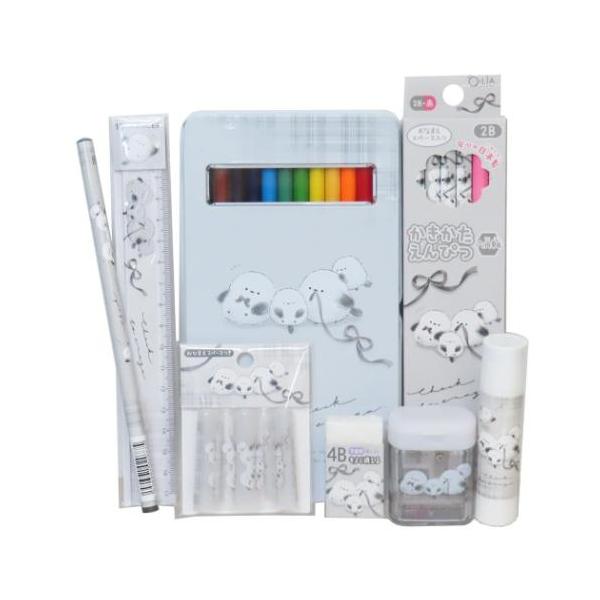 「文房具セット」 文具セット 8点文房具セット チェックとえなが クーリア 入学新学期にぴったりな文具8点セット 新学期にぴったりな可愛らしいステーショナリーシリーズこちらは大好評の文具がパックになった[文房具8点セット]まとめ買いできてプ...