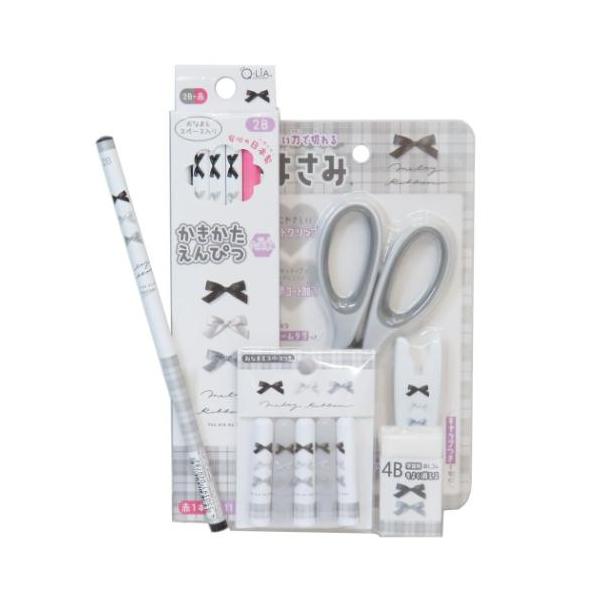 「文房具セット」 文具セット 5点文房具セット メルティリボン 入学新学期にぴったりな文具5点セット 新学期にぴったりな可愛らしいステーショナリーシリーズこちらは大好評の文具がパックになった[文房具5点セット]まとめ買いできてプレゼントにも...