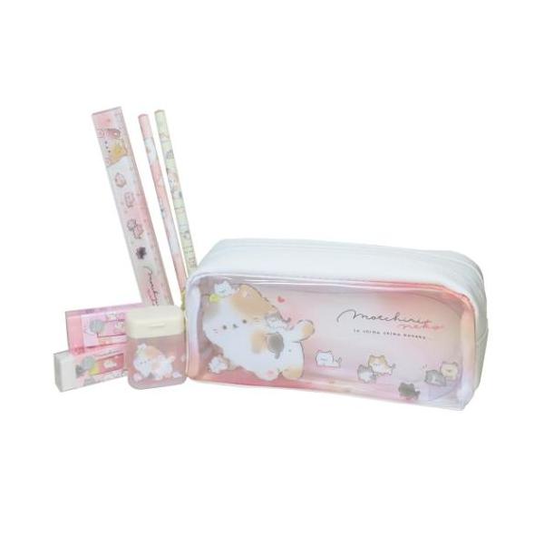 「文房具セット」 7点文房具セット もっちりず 文具セット クーリア もっちりねこ 入学新学期にぴったりな文具7点セット 新学期にぴったりな可愛らしいステーショナリーシリーズこちらは大好評の文具がパックになった[文房具7点セット]まとめ買い...