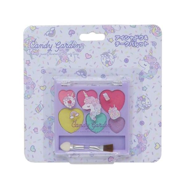 「コスメ雑貨」 チーク＆アイシャドウパレット キャンディガーデン キッズコスメ レイス 可愛いレディを気取って、楽しくキュートにメイクを楽しんじゃお おしゃれに目覚めた女の子大喜びのキッズコスメシリーズこちらはギフトやはじめてのお化粧にぴっ...