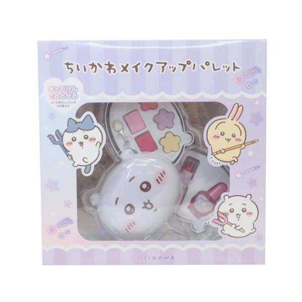 「コスメ雑貨」 ちいかわ メイクアップパレット キッズコスメ キャラクター ちいかわのキュートなコスメ雑貨シリーズ ちいかわ ハチワレ うさぎ達の何気ない日常を描いた Twitterに投稿される漫画が大人気イラストレーターのナガノが描く[ち...