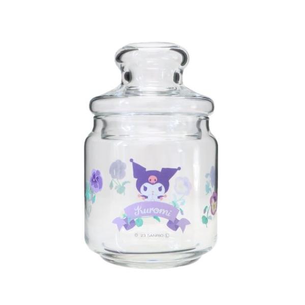 「保存容器 保存ビン」 クロミ グッズ 保存容器 サンリオ キャラクター ガラスキャニスター お菓子など小物を可愛く収納できるキャニスター 大人気サンリオキャラクターグッズにまたまた可愛いnewアイテム登場こちらはキャンディなどお菓子を可愛...