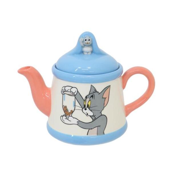 「ティーセット」 トムとジェリー ワーナーブラザース キャラクター 陶磁器製急須 フィギュア付きティーポット P＆B タフィー いつもの食卓がより楽しくなるテーブルウェア 大人気トム＆ジェリーの可愛らしいテーブルウェアシリーズこちらはお洒落...
