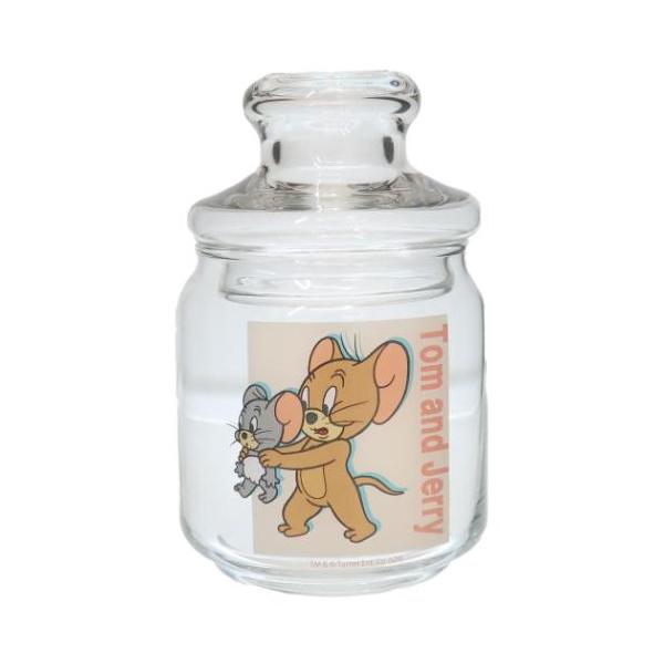 「保存容器 保存ビン」 トムとジェリー グッズ 保存容器 ワーナーブラザース キャラクター ガラスキャニスター お菓子など小物を可愛く収納できるキャニスター 大人気トム＆ジェリーグッズにまたまた可愛いnewアイテム登場こちらはキャンディなど...