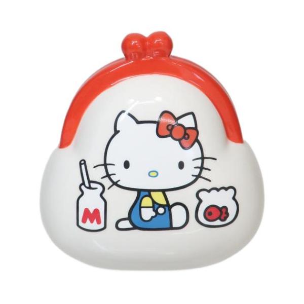 「貯金箱」 ハローキティ がまぐち貯金箱 サンリオ 貯金箱 キャラクター お気に入りの貯金箱ならいっぱいお金が貯まっちゃうかも  大人気サンリオキャラクターのキュートな雑貨シリーズこちらはとってもかわいいがまぐち型[貯金箱]インテリアとして...