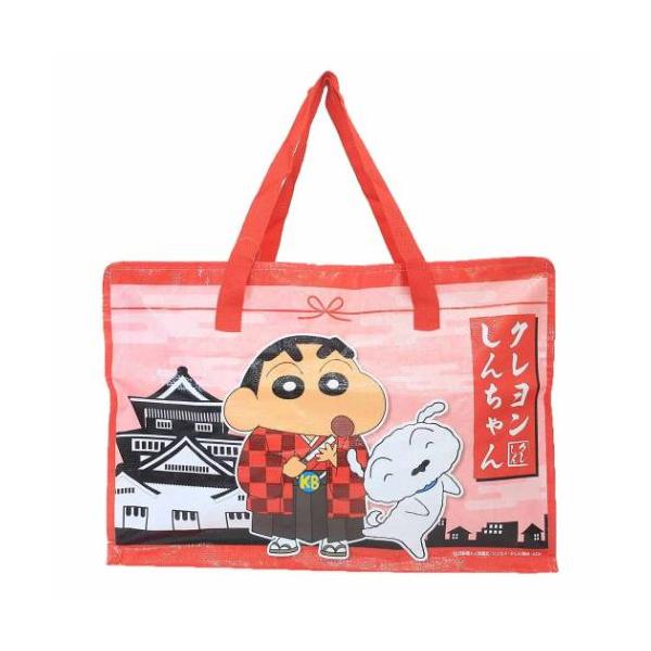 「バッグその他」 クレヨンしんちゃん おみやげバッグ お土産バッグ 日本アートシリーズ しんのすけ＆シロ アニメキャラクター 雨に濡れても簡単に拭き取れる素材 大人気アニメ[クレヨンしんちゃん]グッズにまたまた可愛いnewアイテム登場こちら...