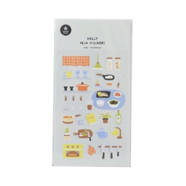 「その他シール」 シールシート スワテリエステッカー my kitchen S＆C 手帳やノートを可愛くデコレーションしちゃおう 毎日が楽しくなるキュートなZAKKAシリーズ手帳やノート、アルバムなどのステーショナリーに貼って可愛い[ステッ...