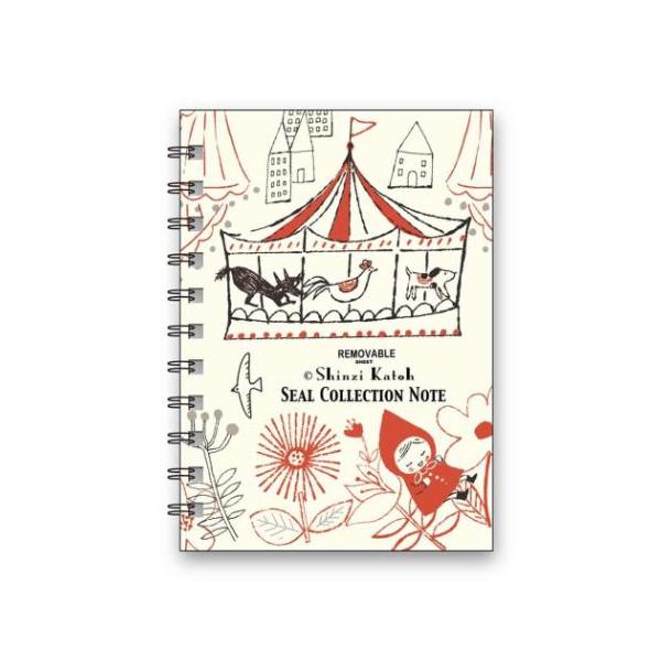「シール帳」 シール帳 Shinzi Katoh シール手帳 シール堂印刷 CHUBBY RED RING HOOD シールのコレクションを可愛い手帳にまとめちゃおう 熊本県出身の雑貨デザイナー絵本作家[Shinzi Katoh/シンジ カ...