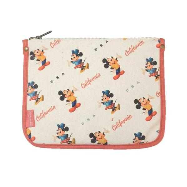 「コスメポーチその他」 コスメポーチ ミッキーマウス＆ミニーマウス ポーチ ディズニー American Paradise ポーズ パターン コスメや小物をしっかり収納できるかわいいポーチ 大人気ディズニーキャラクターグッズにまたまた可愛い...