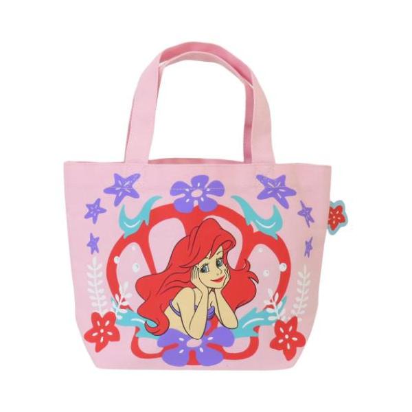「ランチトート」 リトルマーメイド カラーマチ付バッグ ディズニープリンセス ランチバッグ キャラクター シェル お弁当入れやワンちゃんのお散歩などに使えるマチ付きバッグ 大人気ディズニーキャラクターから可愛いアイテム登場こちらは定番人気ア...