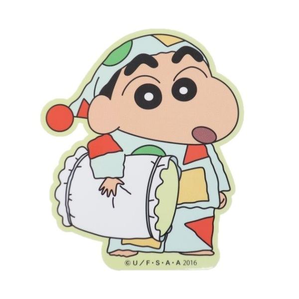 「ステッカー：キャラクター」 クレヨンしんちゃん アニメキャラクター ステッカー ダイカット ビニール しんちゃんおやすみ 車やバイク、カバンやステーショナリーなどいろんなトコに… 大人気アニメ[クレヨンしんちゃん]グッズにまたまた可愛いn...