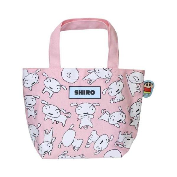 「ランチトート」 クレヨンしんちゃん カラーマチ付バッグ ランチバッグ シロいっぱい アニメキャラクター お弁当入れやワンちゃんのお散歩などに使えるマチ付きバッグ 大人気アニメ[クレヨンしんちゃん]グッズにまたまた可愛いnewアイテム登場こ...