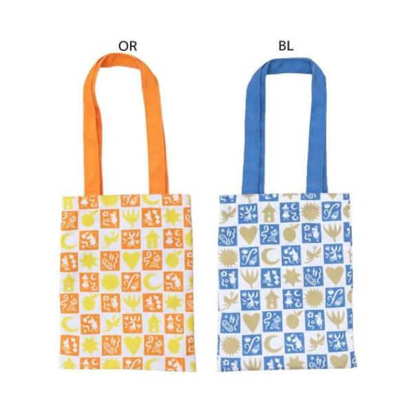 「トートバッグ」 ムーミン グッズ 手提げかばん キャラクター トートバッグ MOOMIN 80th スクエア オレンジ ブルー ムーミン80周年を記念したグッズが登場 大人気[Moomin/ムーミン]グッズにまたまた可愛いnewアイテム登...