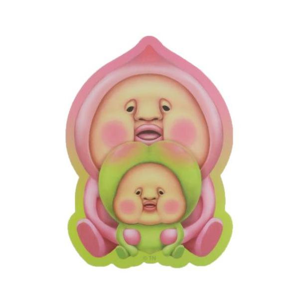 「ステッカー：キャラクター」 ダイカットシール こびとづかん キャラクターステッカー カクレモモジリとスモモノウチ スモールプラネット 車やバイク、カバンやステーショナリーなどいろんなトコに… 大人気[こびとづかん]グッズにまたまた可愛いn...