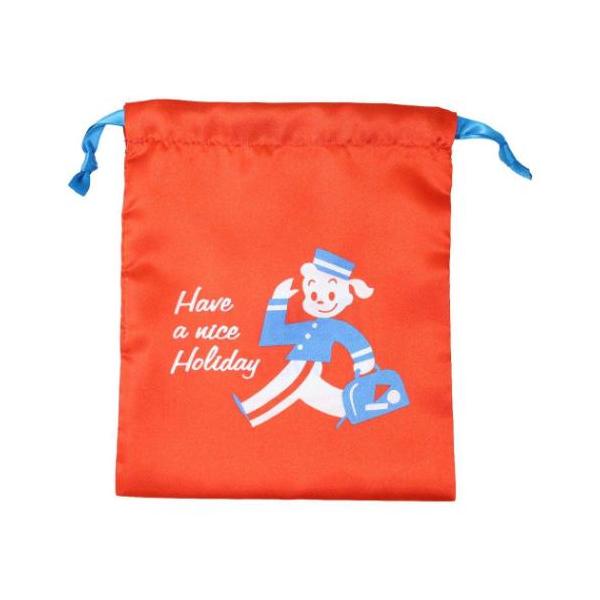 「巾着袋」 オサムグッズ グッズ 巾着袋 Osamu Goods キャラクター リボン巾着 小物の収納に便利なきんちゃくポーチ ミスタードーナッツの広告でもおなじみ人気イラストレーター原田治が生みだした[OSAMU GOODS/オサムグッズ...