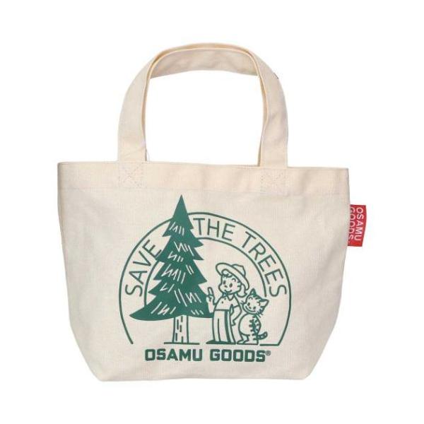 「ランチトート」 オサムグッズ カラーマチ付バッグ ランチバッグ ツリー Osamu Goods キャラクター お弁当入れやワンちゃんのお散歩などに使えるマチ付きバッグ 人気イラストレーター原田治が生みだした[OSAMU GOODS/オサム...