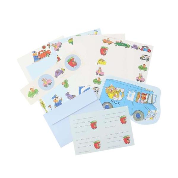 「レターセット」 レターセット リチャードスキャリー 手紙セット スモールプラネット くるま 大切な人に贈りたくなるかわいいLETTER SET アメリカの人気絵本作家[Richard Scarry/リチャード スキャリー]のキュートなステ...