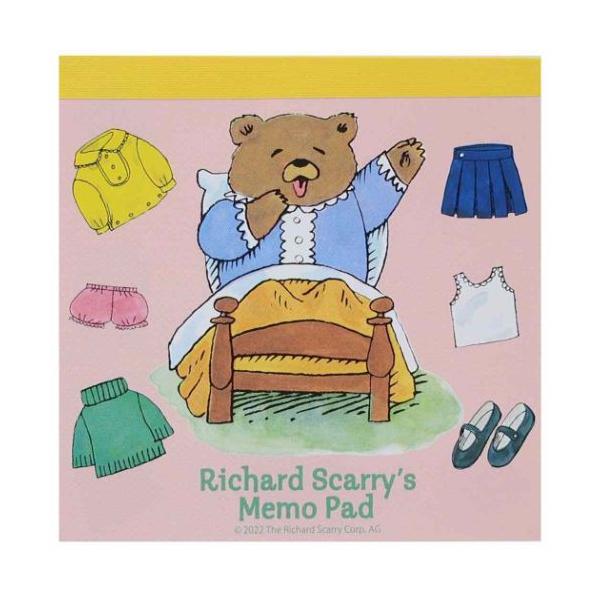「メモ帳」 スクエアメモ リチャードスキャリー メモ帳 スモールプラネット 朝のしたく 電話メモなどに便利なスクエアブロックメモ アメリカの人気絵本作家[Richard Scarry/リチャード スキャリー]のキュートなステーショナリーシリ...