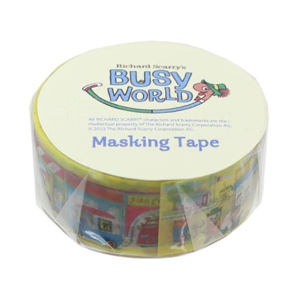 「マスキングテープ」 リチャードスキャリー 絵本キャラクター マスキングテープ 15mmマステ タウン キャラクターいっぱいのデコレーションテープ アメリカの人気絵本作家[Richard Scarry/リチャード スキャリー]がグッズになっ...