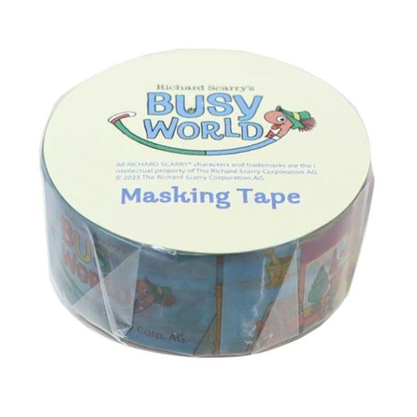 「マスキングテープ」 リチャードスキャリー 絵本キャラクター マスキングテープ 15mmマステ タウン LBL キャラクターいっぱいのデコレーションテープ アメリカの人気絵本作家[Richard Scarry/リチャード スキャリー]がグッ...