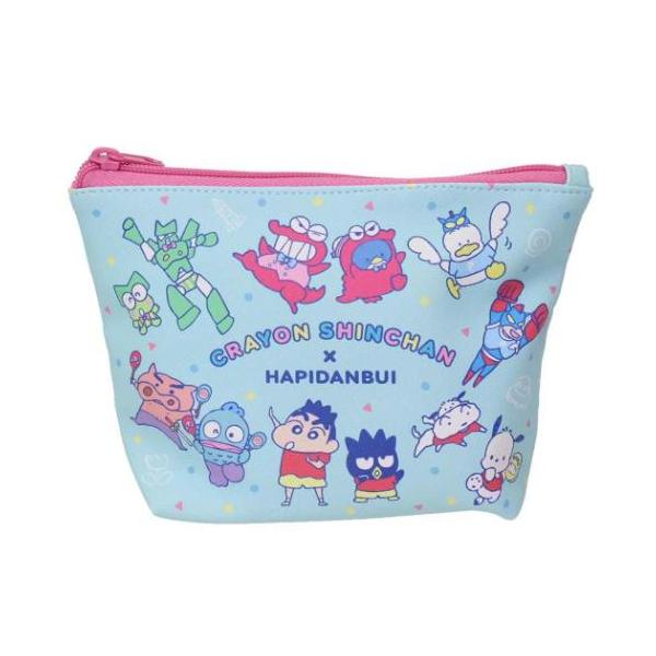 「コスメポーチその他」 コスメポーチ クレヨンしんちゃんxはぴだんぶい 舟形ポーチ サンリオ 集合 化粧ポーチ 小物入れ たっぷり入るから使い勝手バツグンのマチ付きポーチ 「クレヨンしんちゃん」と「サンリオキャラクターズ」のコラボグッズにま...