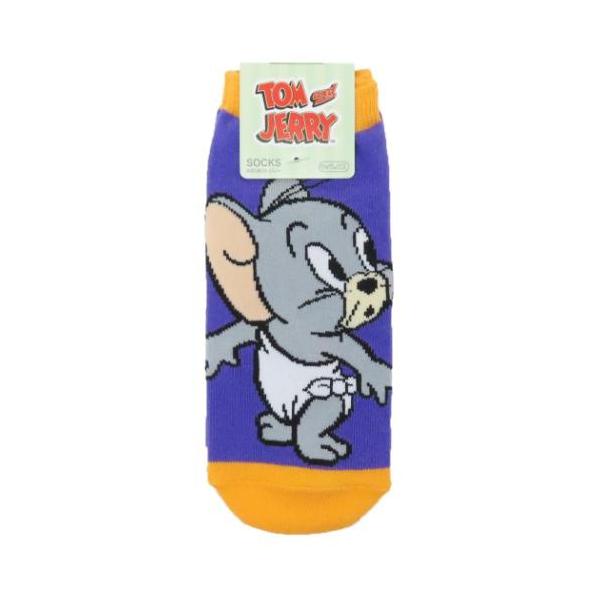 「靴下：レディース」 トムとジェリー キャラクター 女性用靴下 レディースソックス タフィー きょろきょろ カラフルでポップなキャラックスに新作登場 大人気トム＆ジェリーグッズにまたまた可愛いnewアイテム登場こちらは定番人気アイテム[レデ...