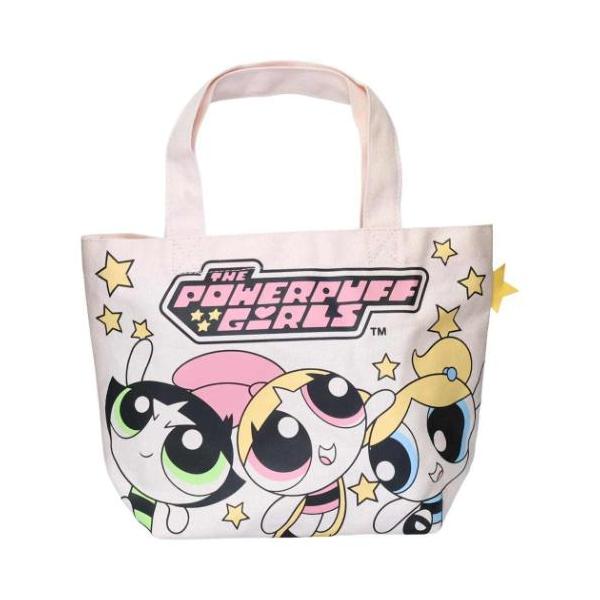 「ランチトート」 パワーパフガールズ グッズ ランチバッグ キャラクター カラーマチ付バッグ スター お弁当入れやワンちゃんのお散歩などに使えるマチ付きバッグ スーパーパワーを持ったブロッサム バブルス バターカップの3人娘が大活躍する[P...