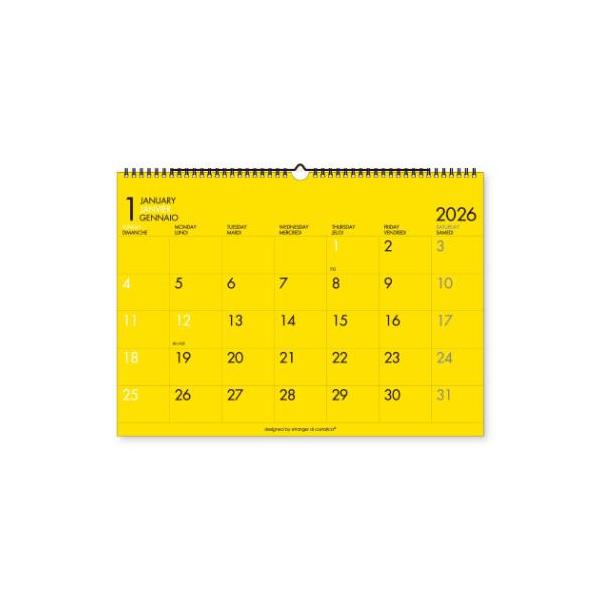 「実用 教養」 壁掛けカレンダー2026年 A3壁掛 カラー 2026Calendar 新日本カレンダー エトランジェ ディ コスタリカ スケジュール オフィスやご自宅でも活躍するシンプルなカレンダー 2026年1月-12月のカレンダー。背...