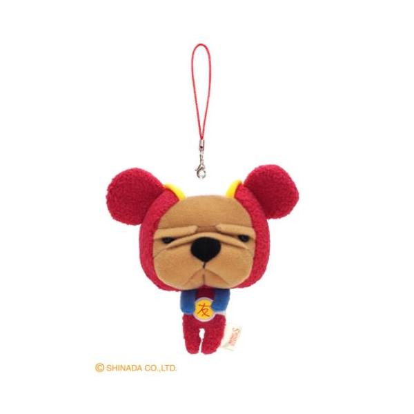 「キーホルダー」 なぎお キャラクター マスコットキーホルダー ストラップ スーパーなぎおマン フレンドリーレッド かわいいワンコになりたいおっさん顔の子犬ブルドッグ 可愛いワンコ目指し日々精進中のおっさん顔の子犬ブル[なぎお]グッズにまた...