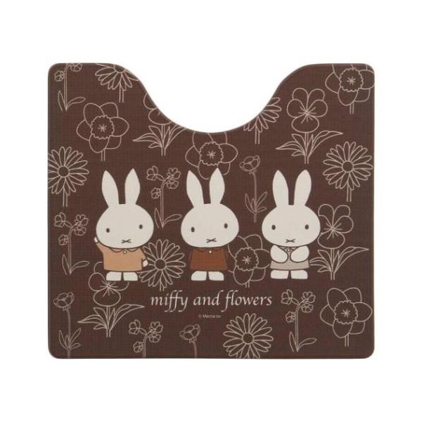 「トイレ用品」 ミッフィー PVCトイレマット トイレ用品 ラインアート ディックブルーナ 絵本キャラクター お手入れ簡単、ミッフィーのPVCトイレマットシリーズ ディックブルーナの人気絵本[miffy/ミッフィーちゃん]グッズにまたまた可...
