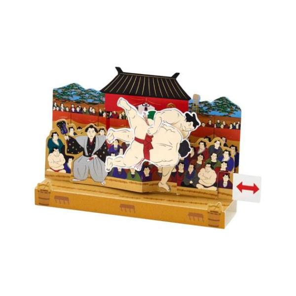 「グリーティングカード」 グリーティングカード ワフウ WA3-5 和風カード 相撲 サンリオ 贈ってももらっても楽しいメッセージカード 贈ってももらっても楽しいかわいいグリーティングカード土俵の上で相撲をとる力士や行司、観客が立体的に表現...