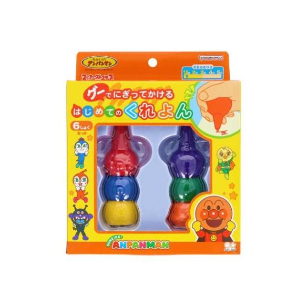 「ペンその他」 それいけ！アンパンマン グッズ クレヨン アニメキャラクター はじめてのくれよん6色 グーで握って描ける はじめてのクレヨン お子様のはじめの一歩を応援するマイファーストステップシリーズこちらは大人気アニメ[アンパンマン]の...
