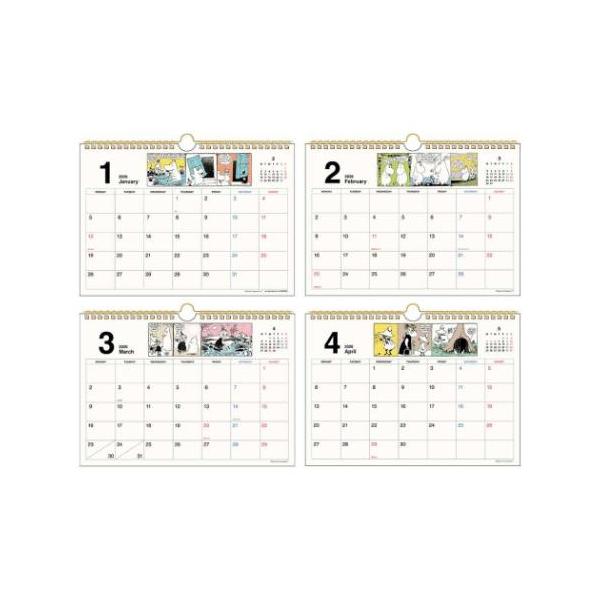 「キャラクター キッズ」 ムーミン 壁掛けカレンダー2026年 ウォールカレンダー 2026Calendar シンプル横型 北欧 インテリア 書き込み どんなインテリアにも合うシンプルでかわいいカレンダー 大人気[Moomin/ムーミン]の...