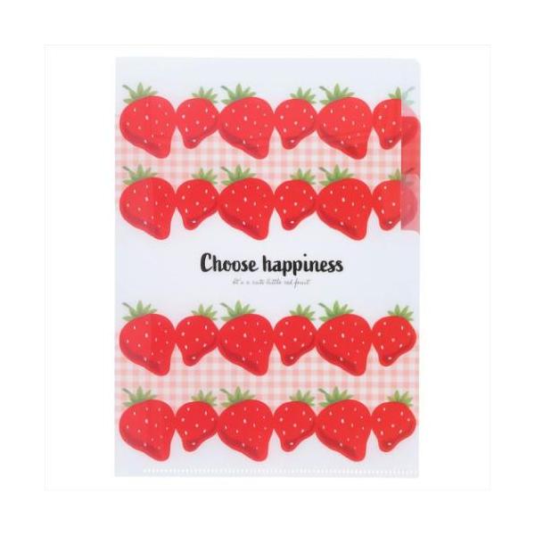 「ポケットファイル」 ポケットファイル ICHIGO4 クリアファイルA5 3ポケット A 新入学 サンスター文具 新入学の準備はお済みですか 人気の文具で揃えちゃおう 食べたくなっちゃう、ジューシーイチゴ。ギンガムチェック+イチゴ=可愛い...