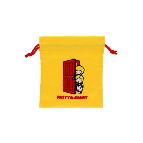 「巾着袋」 パティ＆ジミー キャラクター 巾着袋 サガラ刺繍巾着 レトロ SC4 サンリオ 懐かしいサンリオキャラクターズのレトロなシリーズ第4弾 大人気サンリオキャラクターのキュートなステーショナリーシリーズ秋冬にぴったりなはっきりしつつ...