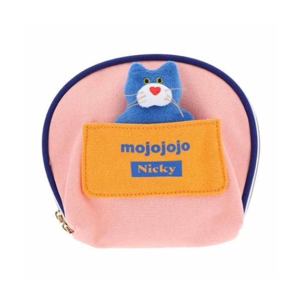 「ミニポーチ クリアポーチ」 ぬいぐるみバッジ付きポーチ mojojojo ミニポーチ サンスター文具 Nicky 大人気[mojojojo]の雑貨シリーズ ぬいぐるみ作家[尾崎歩美/おざきあゆみ]さんが手がけるブランド[mojojojo]...