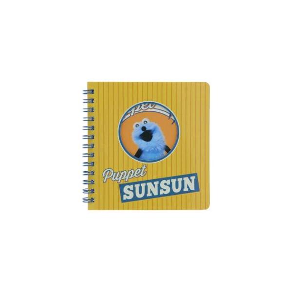 「ミニノート リングノート」 窓付きスクエアリングノート パペットスンスン リングノート PUPPET SUNSUN サンスター文具 イエロー パペットスンスン トータルステーショナリー第2弾 SNSで人気のキャラクター[パペットスンスン]...
