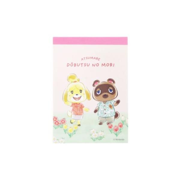 「メモ帳」 メモ帳 あつまれどうぶつの森 メモミニ ミニミニメモ しずえ＆たぬきち あつまれどうぶつの森のかわいいステーショナリーシリーズ 大ヒットゲーム[あつまれ どうぶつの森]のキュートなステーショナリーシリーズこちらは定番アイテム[ミ...