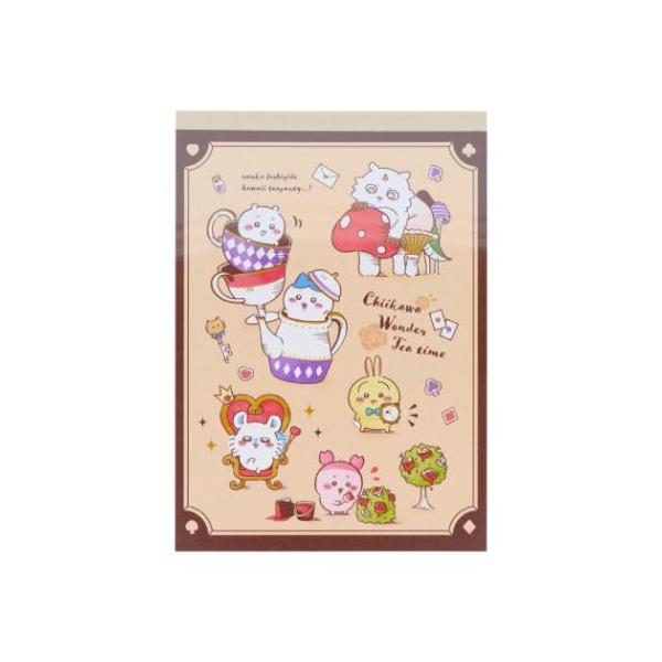 「メモ帳」 ちいかわ グッズ メモ帳 キャラクター メモA6 ワンダーランド 上品なアリスモチーフが可愛いステーショナリーシリーズ ちいかわ ハチワレ うさぎ達の何気ない日常を描いたX(旧：Twitter)に投稿される漫画が大人気イラストレ...