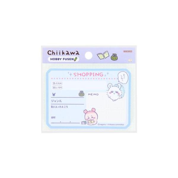 「付箋」 ちいかわ キャラクター 付せん HOBBY FUSEN ホビー付箋 ショッピング 手帳やノートにちょうどいい記録用付箋 ちいかわ ハチワレ うさぎ達の何気ない日常を描いたX(旧：Twitter)に投稿される漫画が大人気イラストレー...